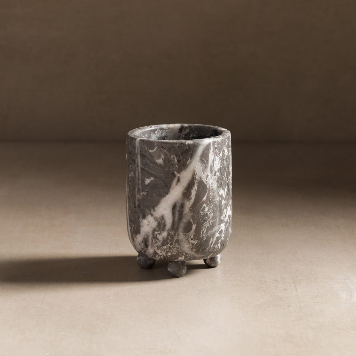 Studio H Collection | Flora Footed Stone Vase - Grey Marble - Studio H ...