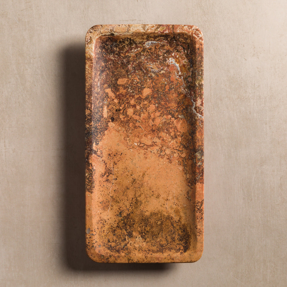 Lucia Tray - Rust Travertine - Studio H Collection