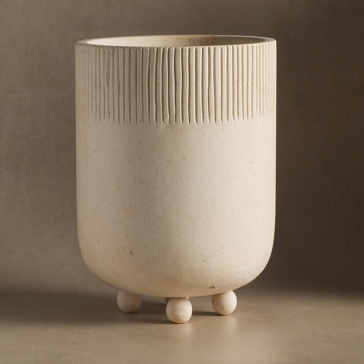 Ceres Stone Vessel - Cream Limestone - Studio H Collection