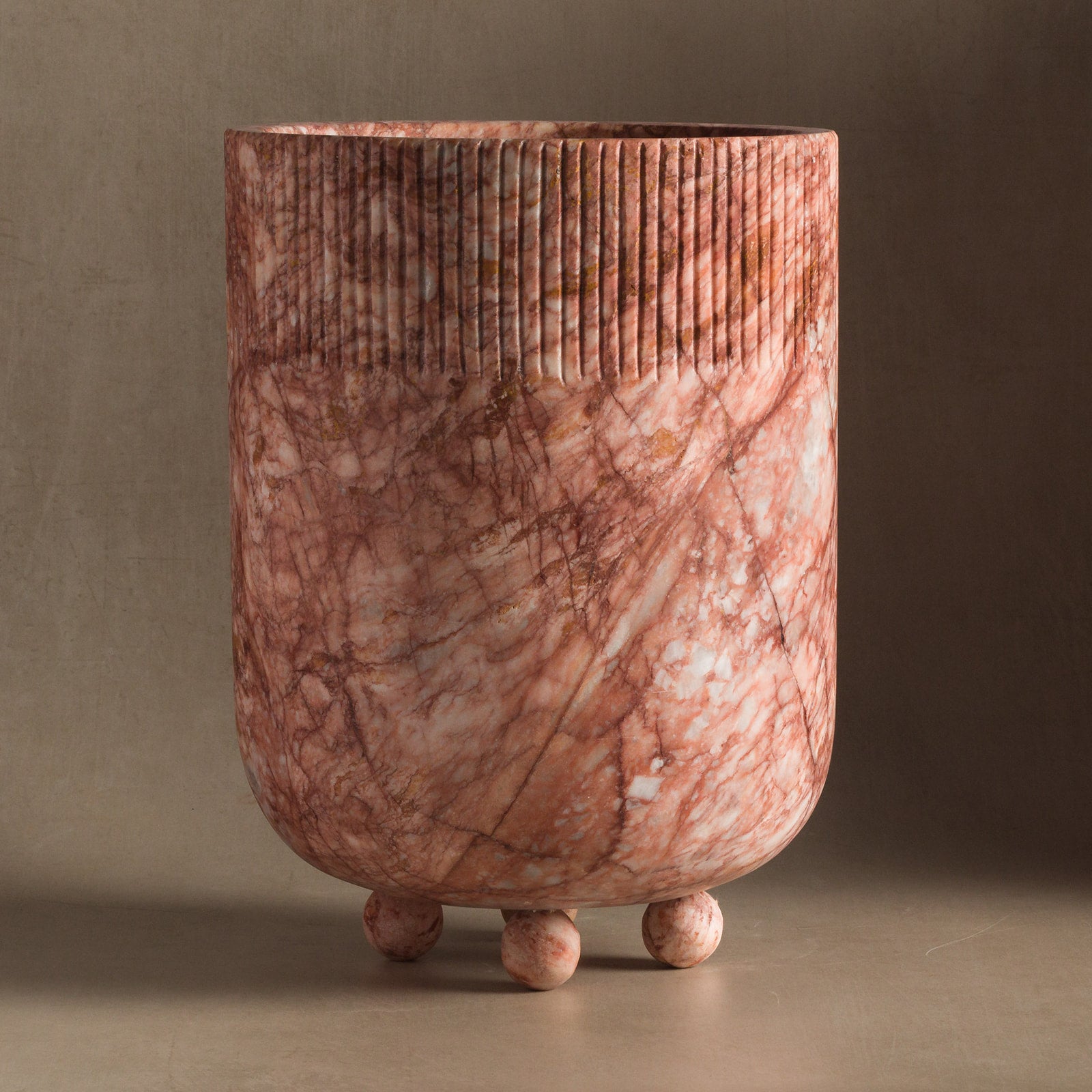 Ceres Stone Vessel - Rose Marble - Studio H Collection