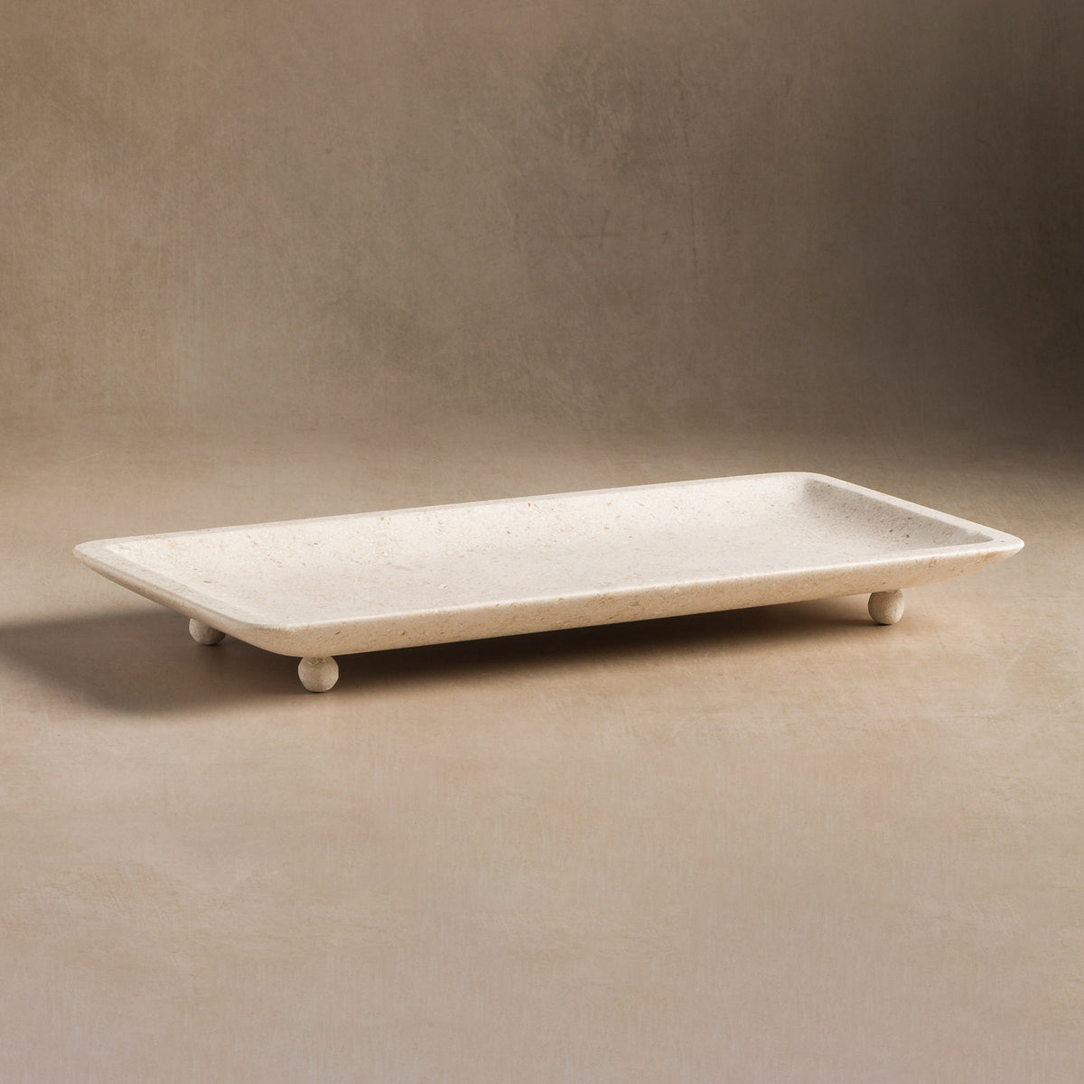 Lucia Tray - Cream Limestone - Studio H Collection