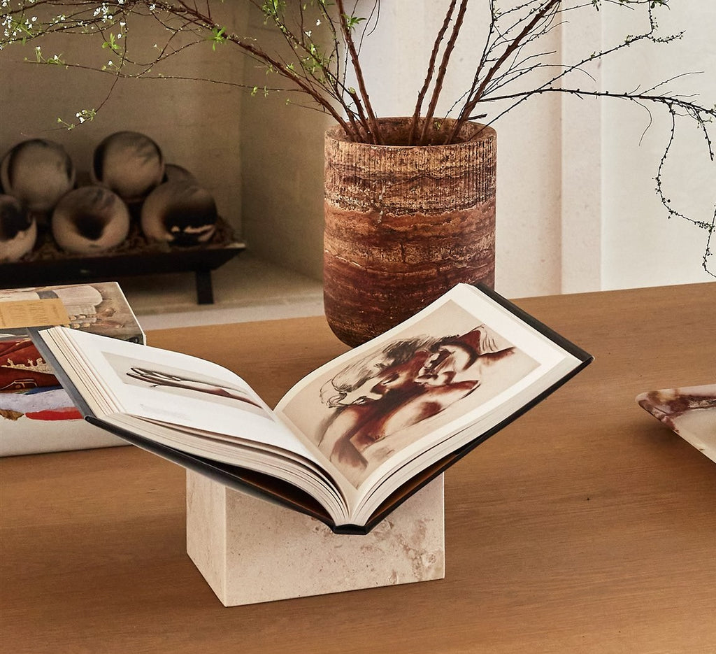 Luxury Muse Stone Bookstand - Limestone | Studio H Collection - Studio ...