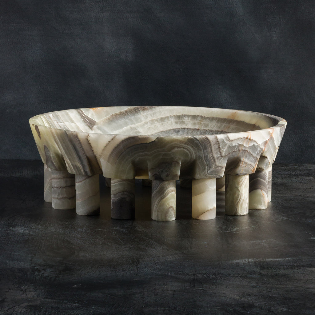 Luxury Pomona Stone Bowl Large - Green Onyx - Default Title - Studio H ...