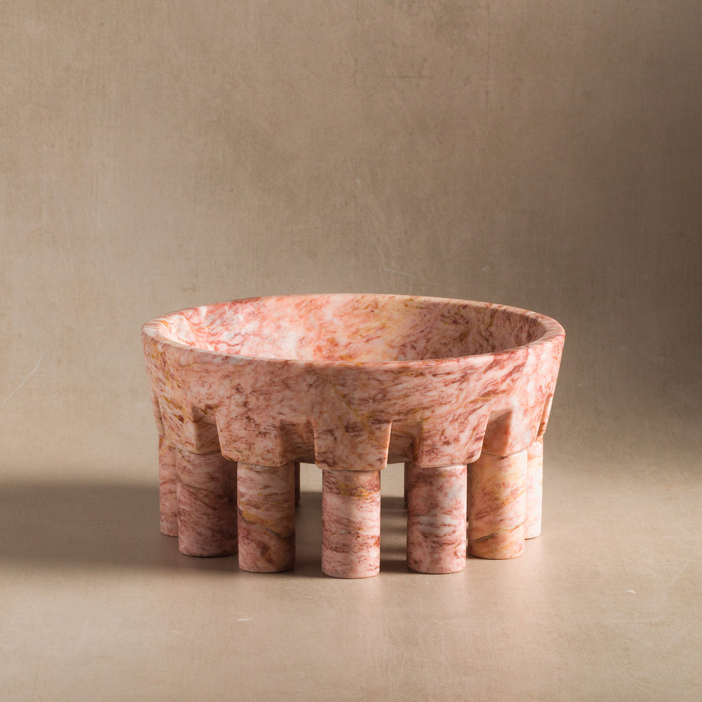 Studio H Collection | Pomona Stone Bowl Small Pink Marble - Studio H ...