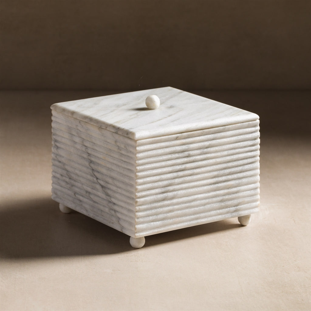 Juno Box - White Marble - Studio H Collection