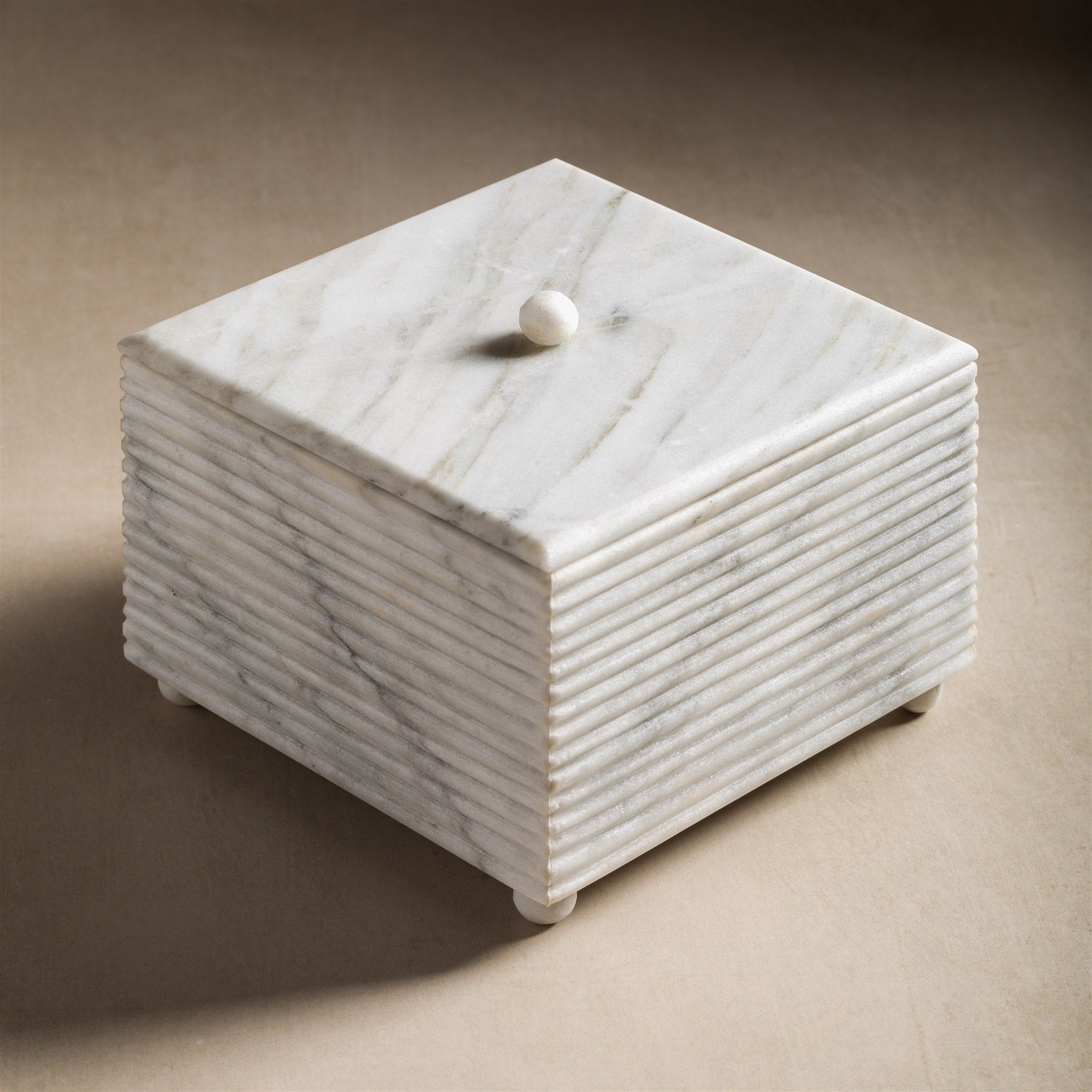 Juno Box - White Marble - Studio H Collection