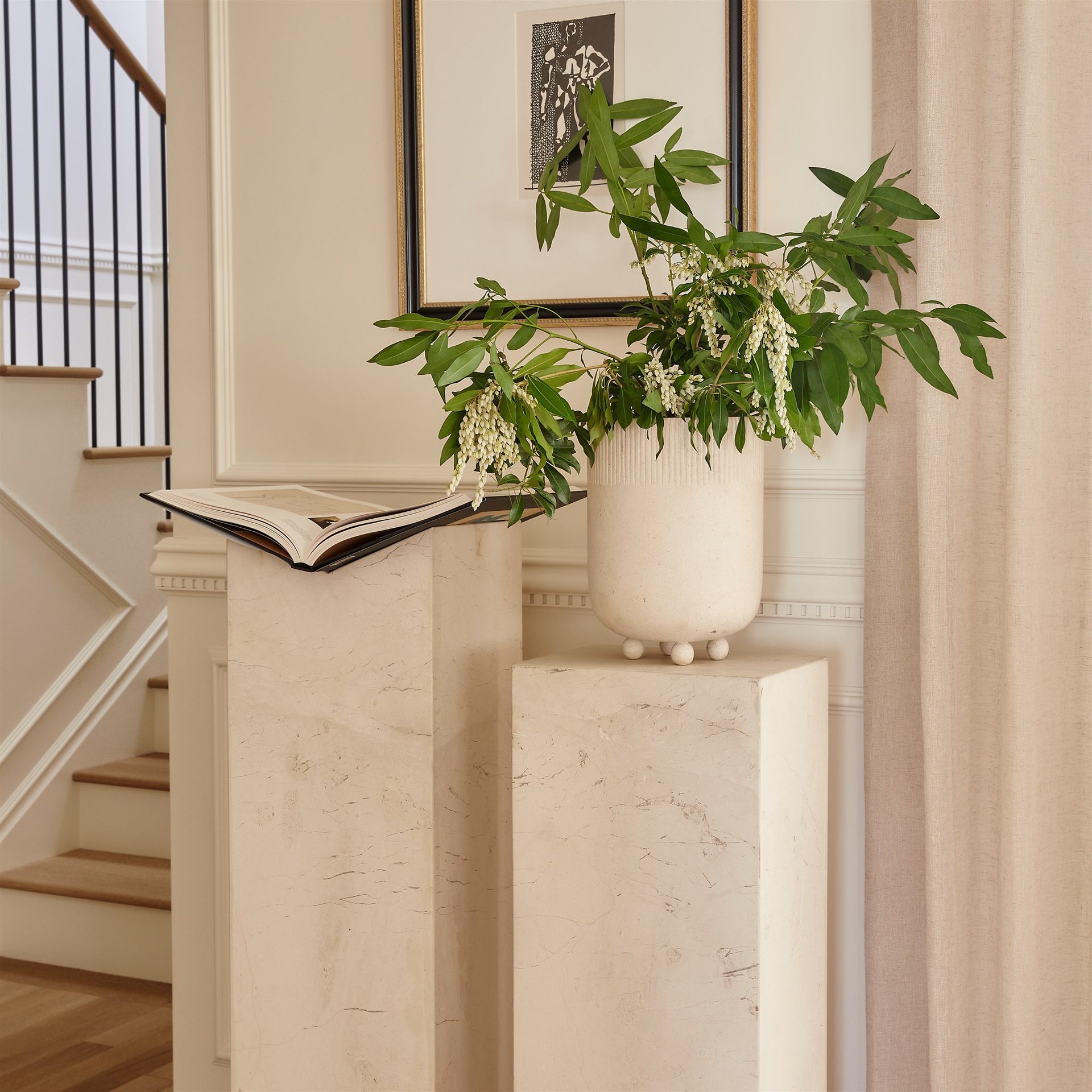 Studio H Collection | Luxury Athena Stone Book Pedestal - Studio H ...
