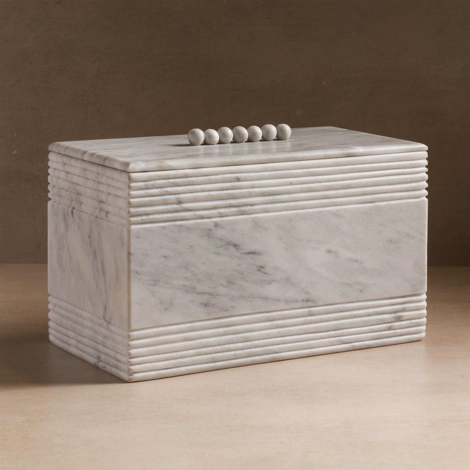 Jonah Box - White Marble - Studio H Collection
