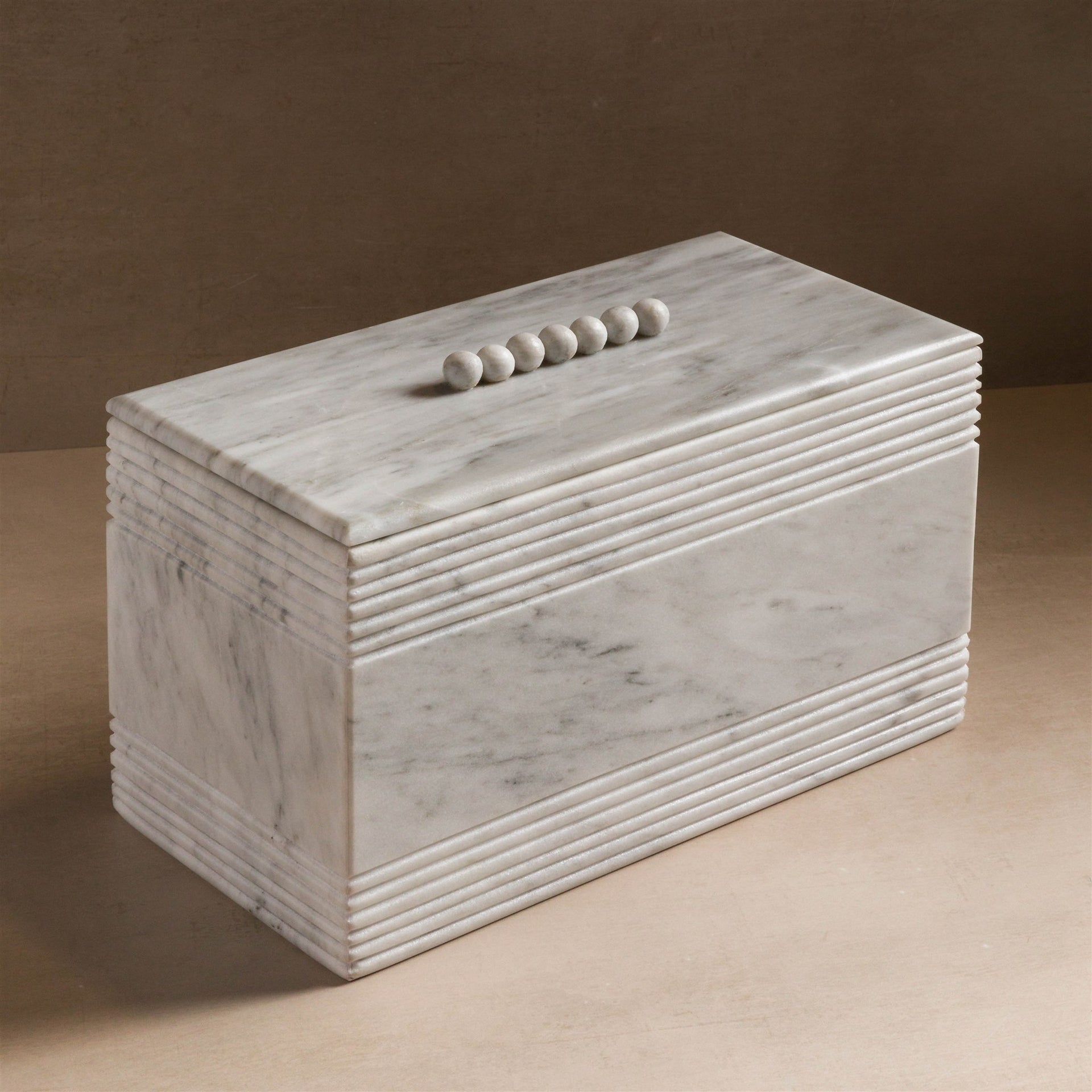 Jonah Box - White Marble - Studio H Collection
